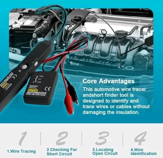 allsun EM415Pro Automotive Wire Tracker, Short and Open Circuit Finder ...
