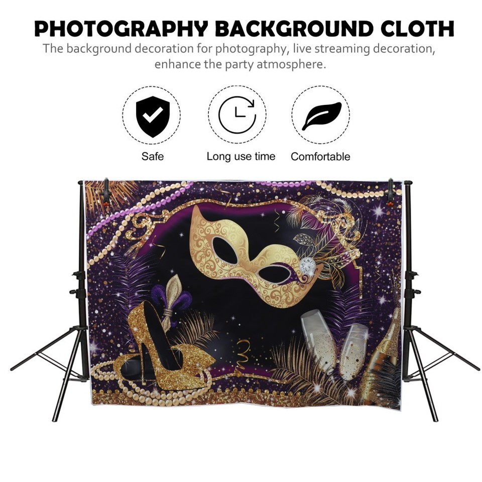 Mask Costume Masquerade Background Cloth Carnival Photo Backdrops ...