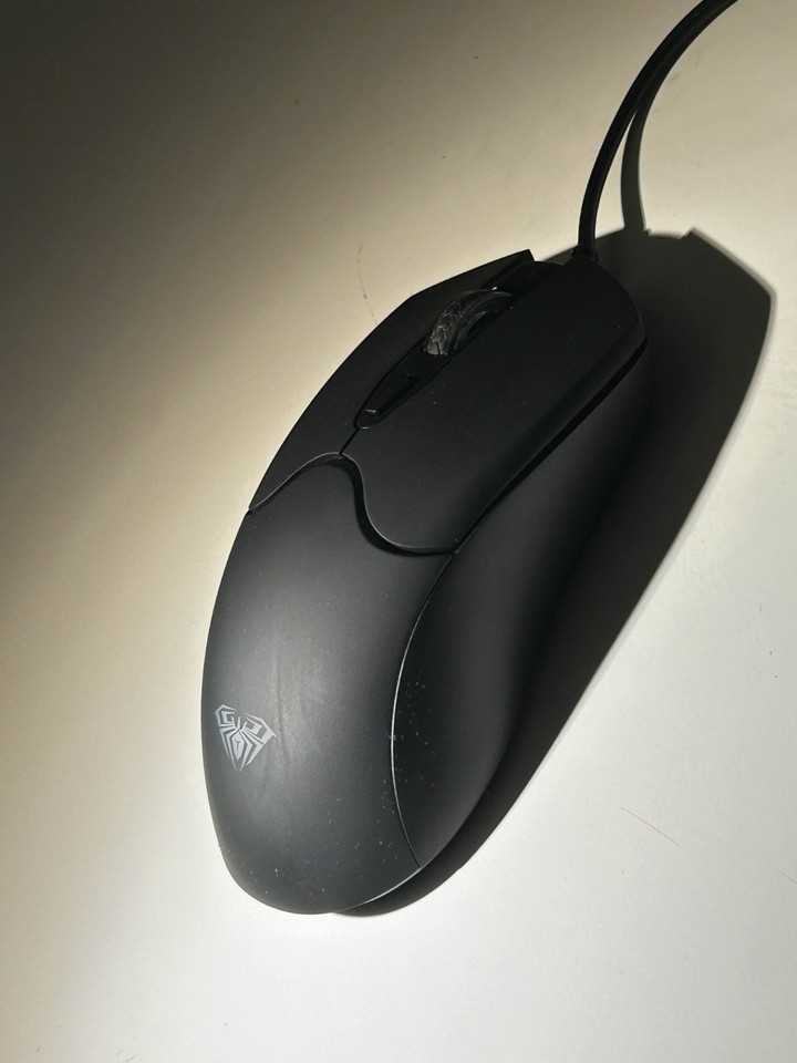 AULA S13 Black, RGB Gaming mice with Side Buttons, Rainbow LED Backlit ...