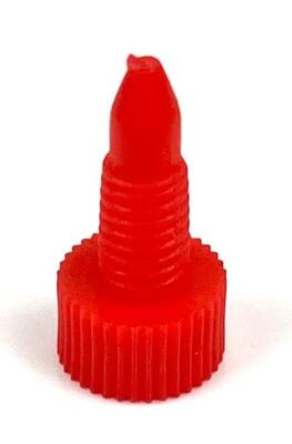End plug for HPLC column fingertight Delrin red 0-32 10 Pack *Free P&P ...