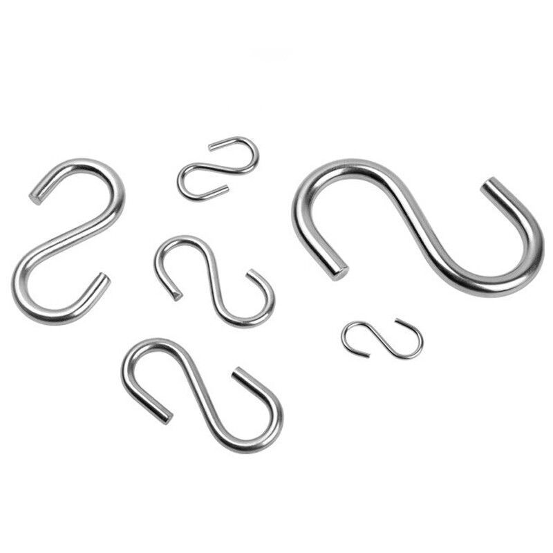 S Hooks Garden Hooks 304 Stainless Steel Hanging Rail Hooks Heavy Duty ...