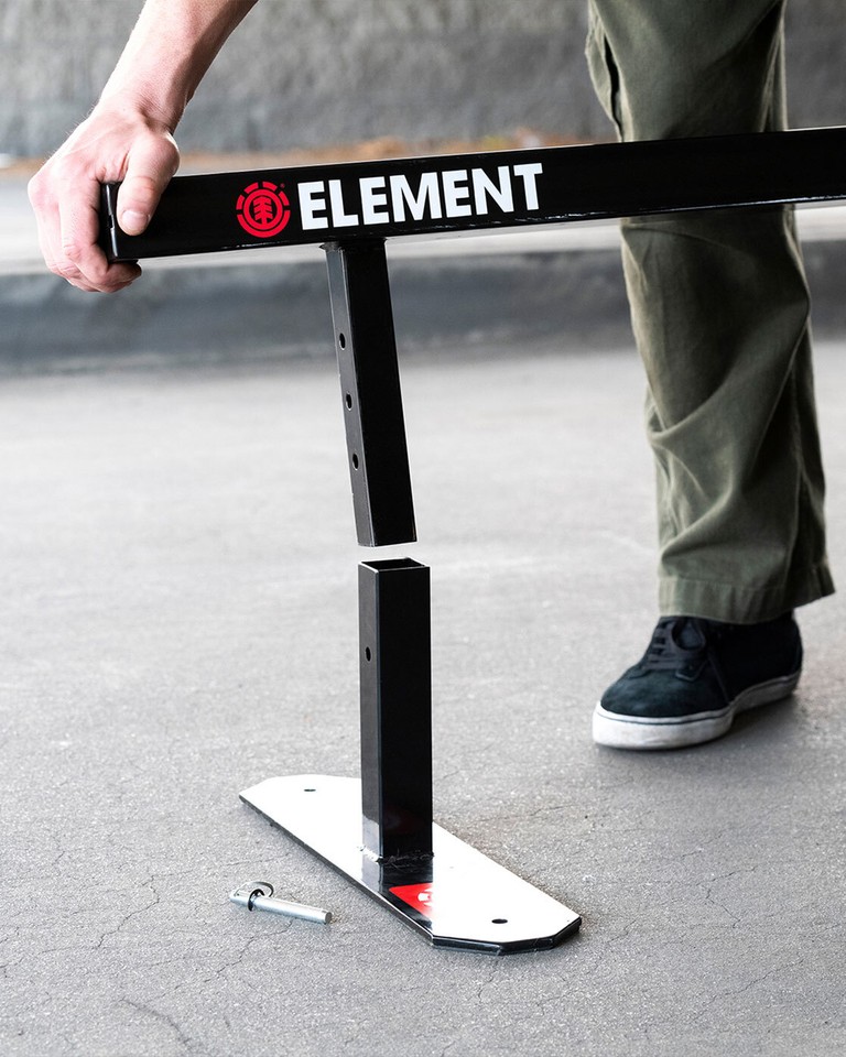 Element Skateboard Grind Rail Flat Bar Obstacle - 6ft Long, Adjustable ...