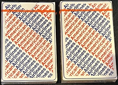 Vintage AMERICAN AIRLINES Playing Card Deck 52 Cards + 2 Joker - Sealed ...