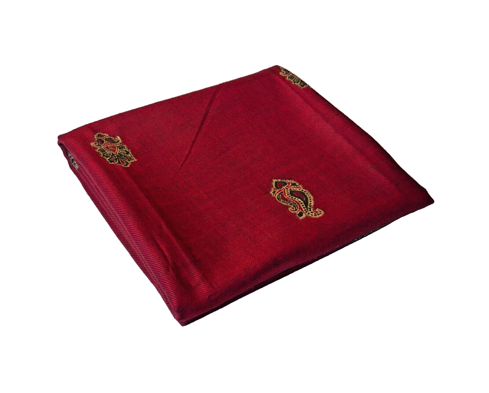 Maroon Red Indian Oversized Woolen Scarf Shawl Wrap Pure Anandha Wool ...