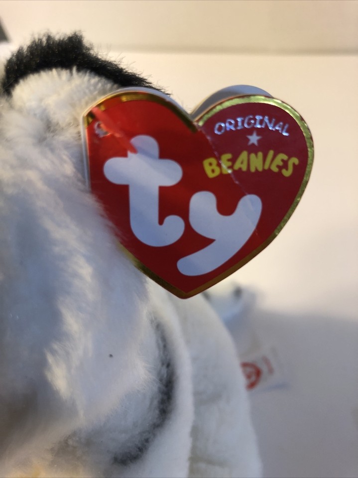 TY Beanie Baby 6" TUNDRA White Tiger Plush Stuffed Animal Toy MWMTs ...
