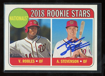 2018 Topps Heritage ANDREW STEVENSON Signed Card autograph AUTO RC ...