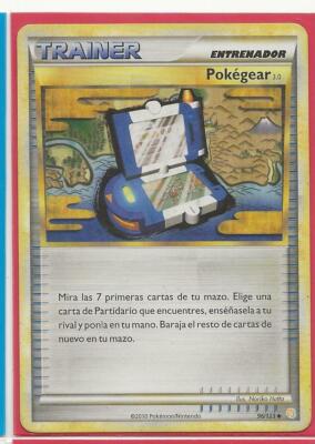 POKEGEAR HeartGold SoulSilver 96/123 POKEMON Trainer NM Español ...