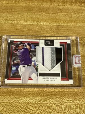 2022 Three And Two Colton Walker Game Used Patch /60 Rookie Rockies RC ...