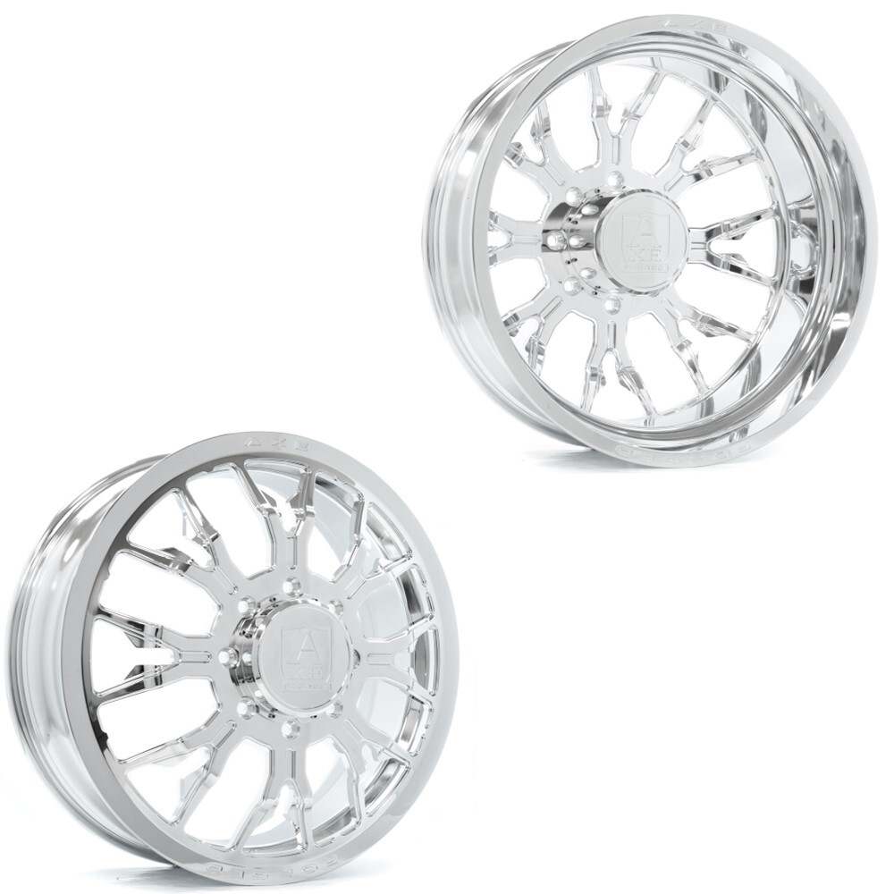 26x8.25 Axe AF6 Pol 05-UP FORD 19-UP DODGE FORGED DUALLY Wheels 8x200 ...