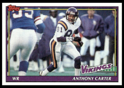 1991 Topps #391 Anthony Carter Minnesota Vikings Football Card | eBay