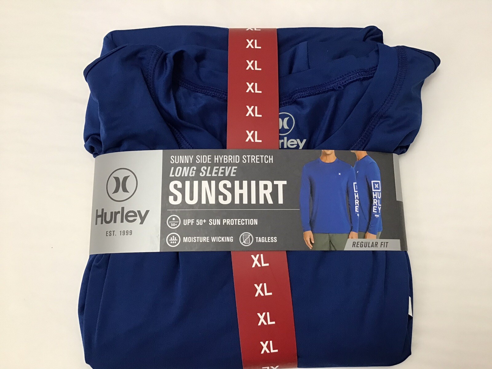 New Hurley Long Sleeve Sunny Side XL Hybrid Stretch UPF Tagless ...