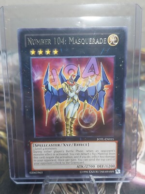 YuGiOh NUMBER 104: MASQUERADE Rare JOTL-EN055 LP | eBay
