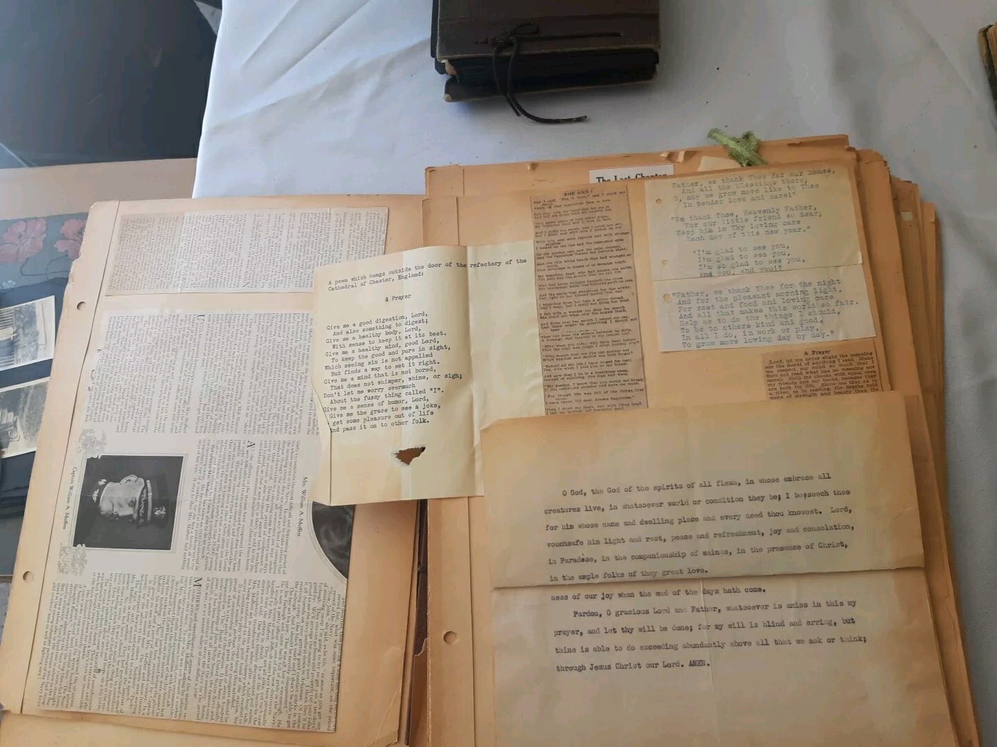 Lot Of 3 Vintage Scrap Books W/ 100s Photos, Letters, Clips, Ads Early ...