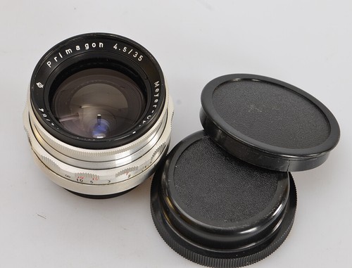 Primagon 4.5/35 Meyer-Optik Görlitz ⭐PRAKTINA mount ⭐10 blades ⭐Alu ⭐ ...