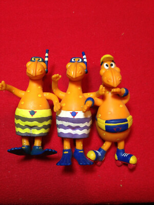 (3)1991 Cheesasaurus Rex Dinosaur Kraft Macaroni & Cheese Swimming ...