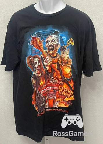 Universal Halloween Horror Nights HHN Terrifier Clown Cafe Black T ...