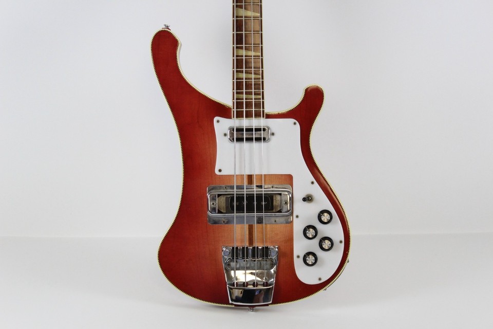 1973 Vintage Rickenbacker 4001 Checkerboard Binding Fireglo Collector ...