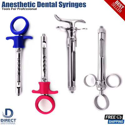 Dental Lab Self Aspirating Anesthetic Cartridge Anesthesia Syringes 2 ...