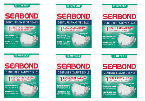 Seabond Denture Fixative Seals 15 Sea Bond Original UPPERS- Flavour ...
