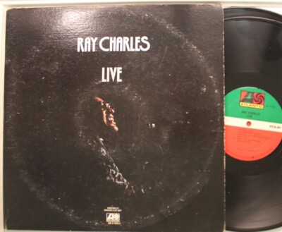 Ray Charles 2-Disc Lp Live (1973) On Atlantic - Vg++ / Vg++ (Ring Wear ...