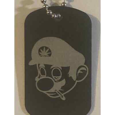 Super Mario Brother Mario Stoned Aluminum Dog Tag with Necklace | eBay