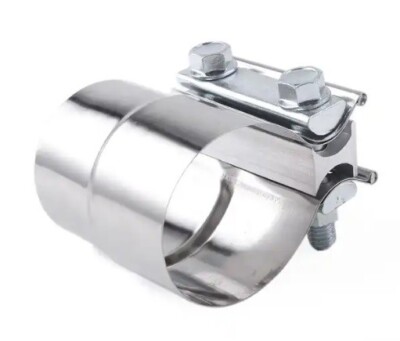 2 1/8" 2.125" SS 304 LAP JOINT CLAMP EXHAUST BAND COUPLER SLEEVE CLAMP ...