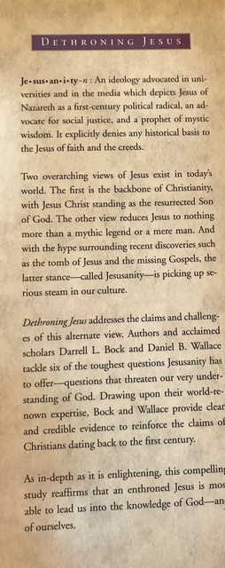 Dethroning Jesus : Exposing Popular Culture's Quest to Unseat the ...