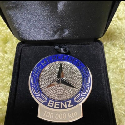 Mercedes-benz Commemorative Emblem Owner Limited Novelty 100,000 km W ...