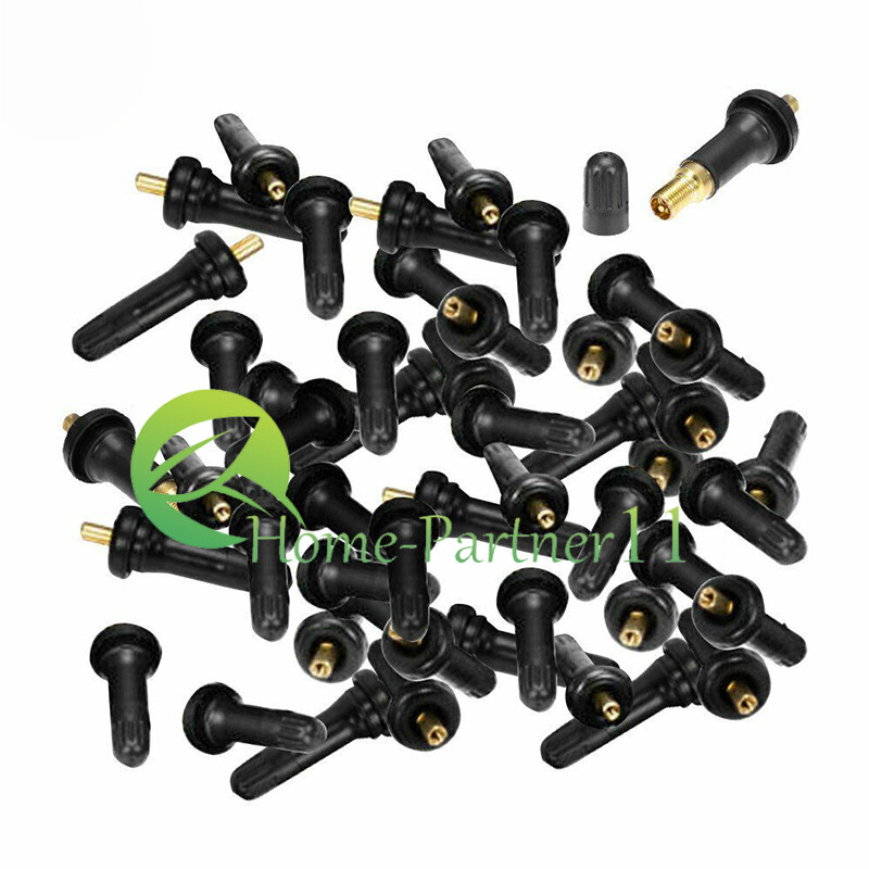 50PCS Tpms Rubber Tire Wheel Rim Valve Stems 15263240 For 2007-16 ...