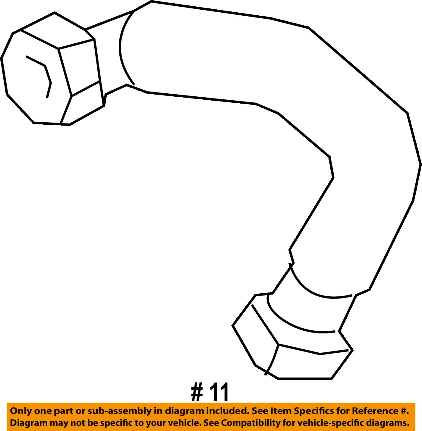 2014-2019 SILVERADO SIERRA 5.3 6.2 DRIVERS SIDE PCV TUBE HOSE LEFT NEW ...