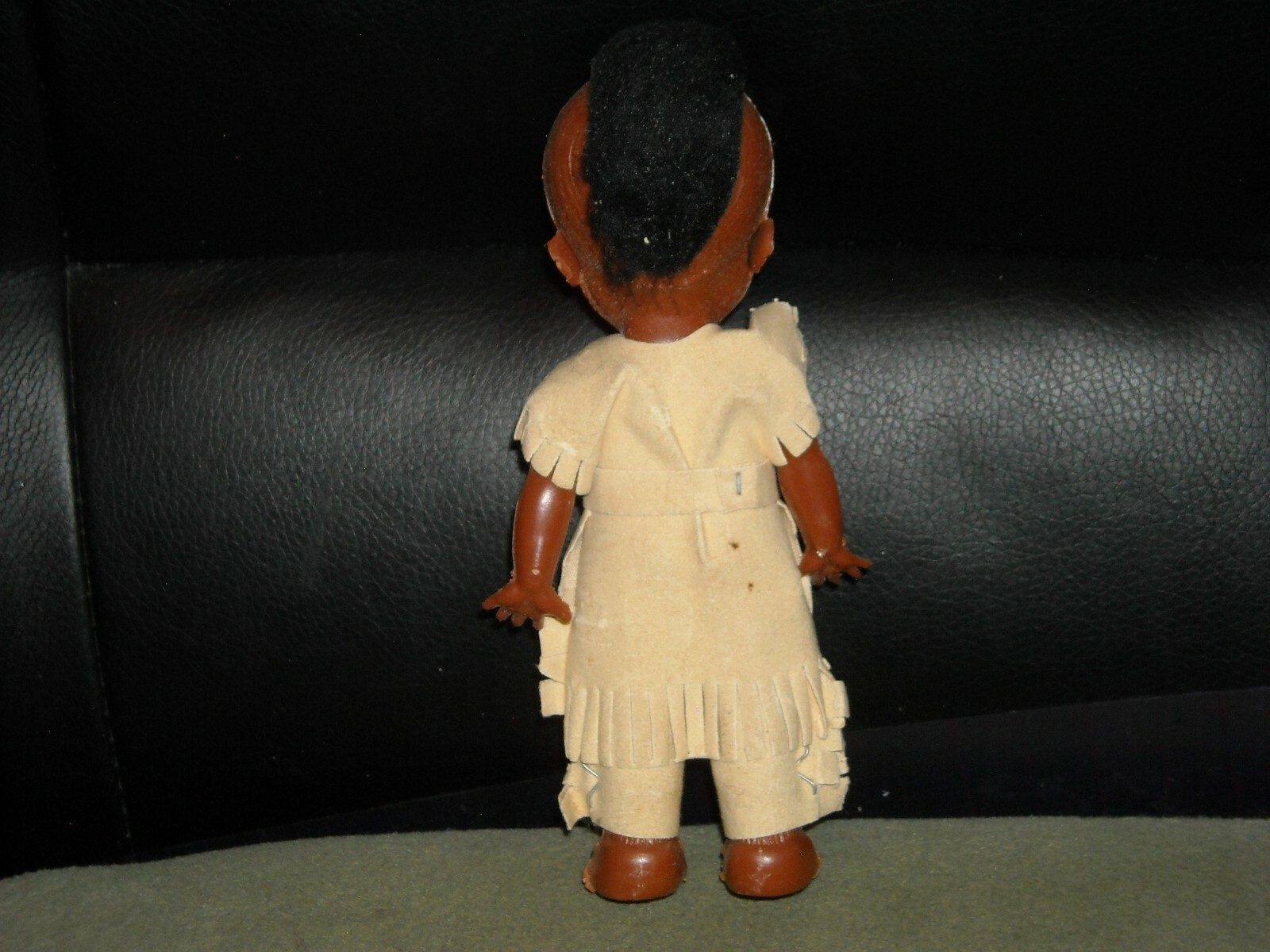 6" vintage plastic mohawk American Indian doll tourist trade rest stop ...