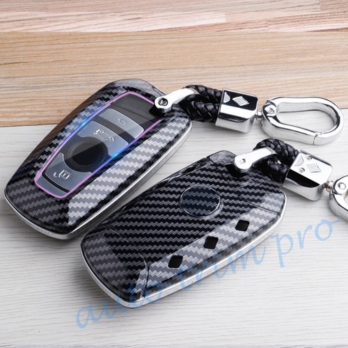 Carbon Fiber Key Fob Shell Case Holder For BMW F20 F22 F30 F36 F10 F01 ...