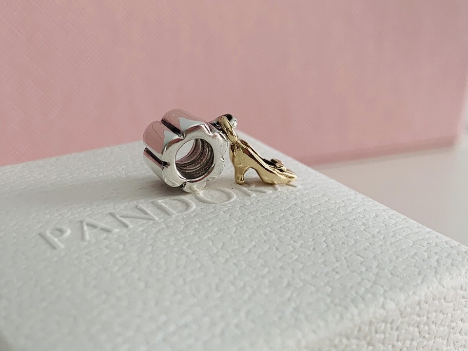 Pandora Sterling Silver&14k Gold Dangle Stiletto High Heel Bead 790349 ...