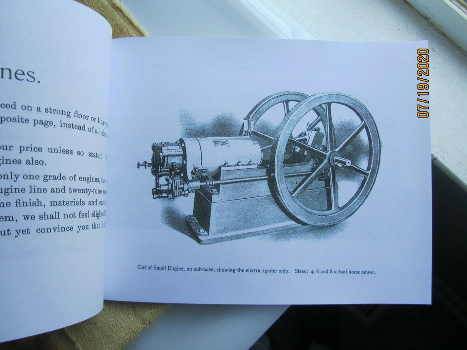 Super Rare 1904? Witte Iron Works Gas Engine Catalog Side Shaft 4-40HP ...