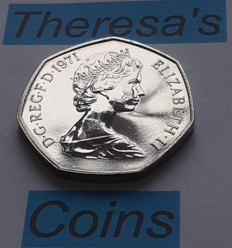 1971 PROOF 50p Britannia Large Fifty Pence coin | eBay UK