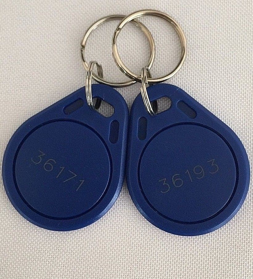 100 Proximity Key Fobs Works With HID ProxKey 1346 H10301 26-Bit 125kHz ...