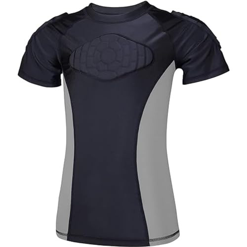 Youth Football Padded Shirt Chest Rib Protector Kids Boy Girls ...