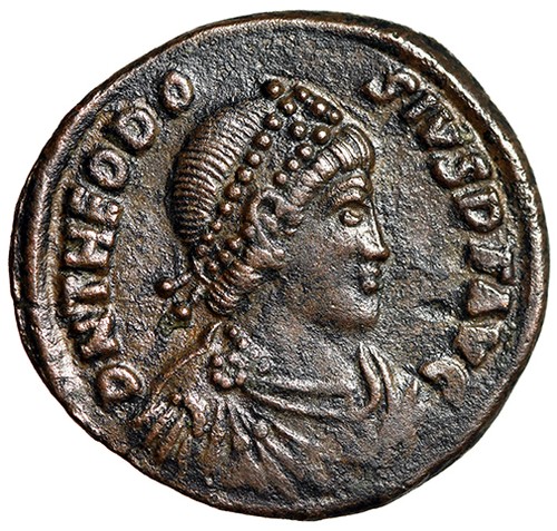 HIGH QUALITY Roman Coin w COA Theodosius I LARGE BIG Certified Genuine ...