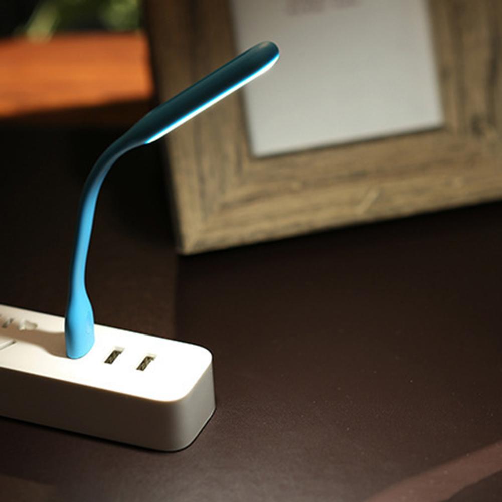LED USB Lamp Portable Laptop Book Reading Desk Night Light (Light Blue ...
