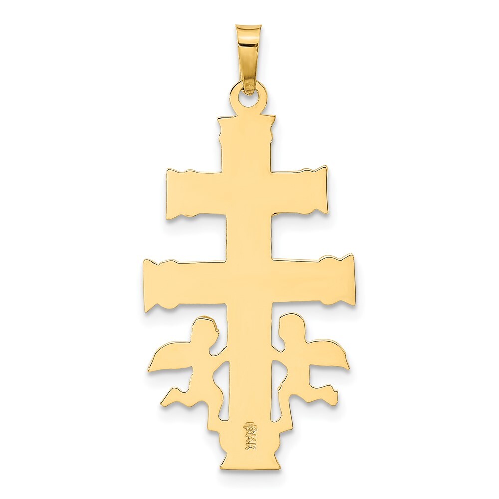 14k Two-tone Cara Vaca Crucifix Pendant | eBay
