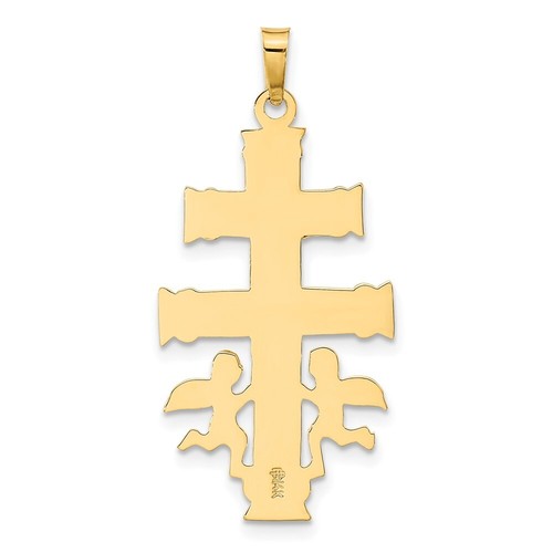 14k Two-tone Cara Vaca Crucifix Pendant | eBay