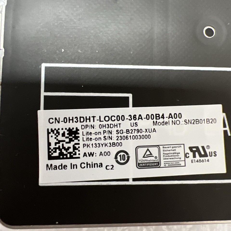 New Genuine Dell Latitude 7440 7640 Laptop Backlit US Keyboard H3DHT ...
