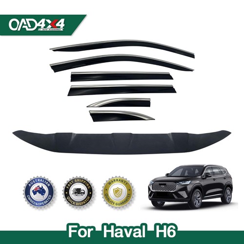 Bonnet Protector & Stainless Weather Shields for Haval H6 B01 2021 ...
