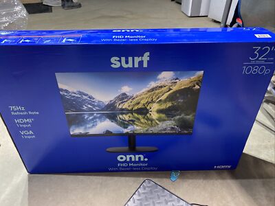 onn. 32" FHD 1080p 75hz Office Monitor with Bezel-less Display, | eBay