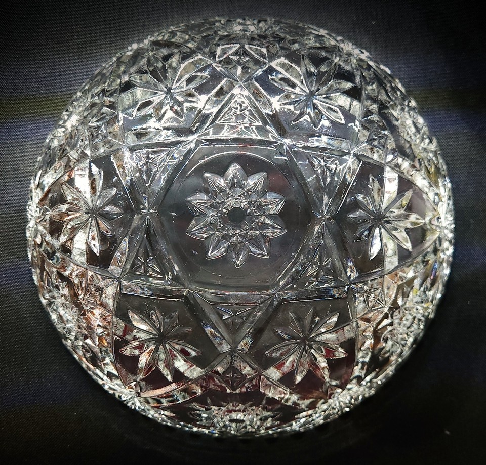 Vintage Anchor Hocking Early American EAPC Glass Serving Bowl - Star ...
