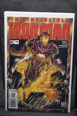 Invincible Iron Man #54 LGY #399 Direct Marvel 2002 Mike Grell Tony ...