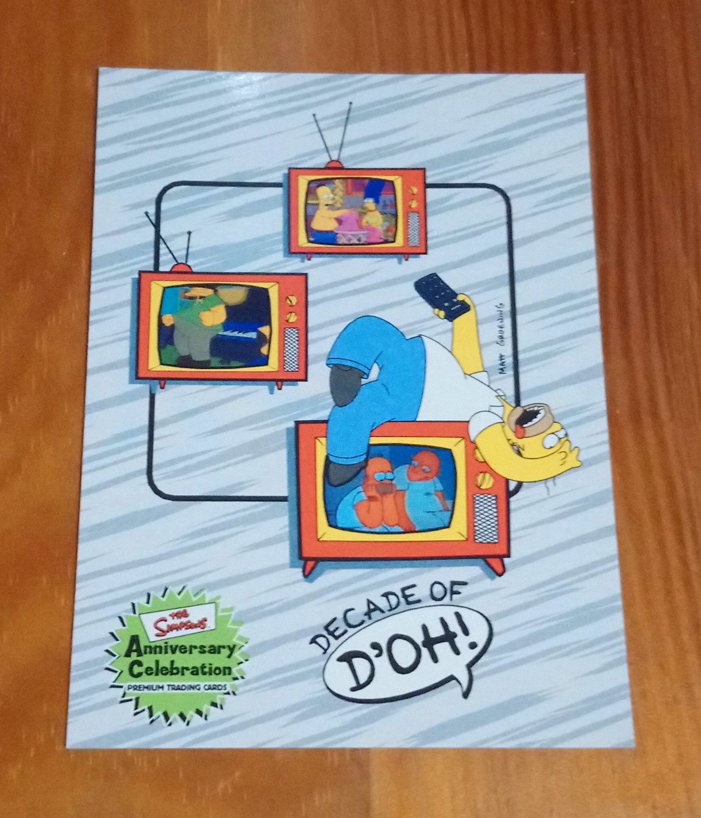 THE SIMPSONS ANNIVERSARY CELEBRATIONS 2000 CARD DECADE OF D'OH! #9 ...