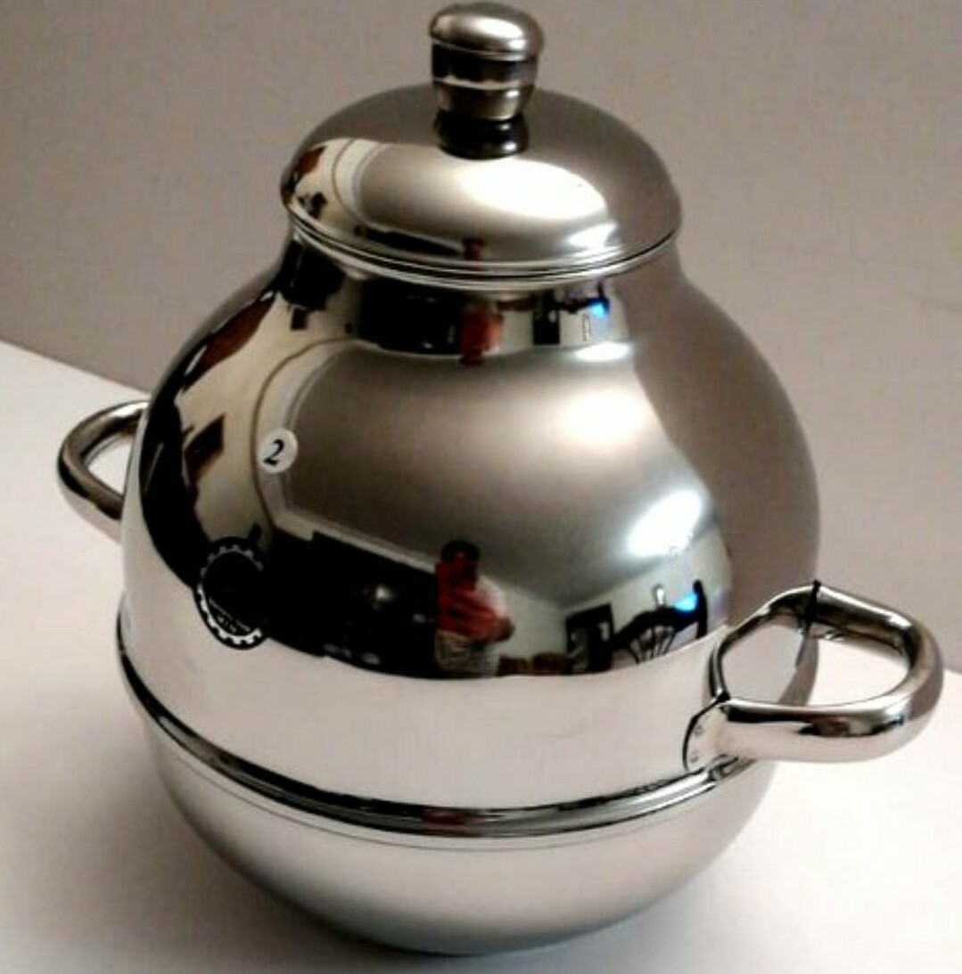 Beans Cooking Pot Stainless Steel Cookware Egyptian Damasa Double ...