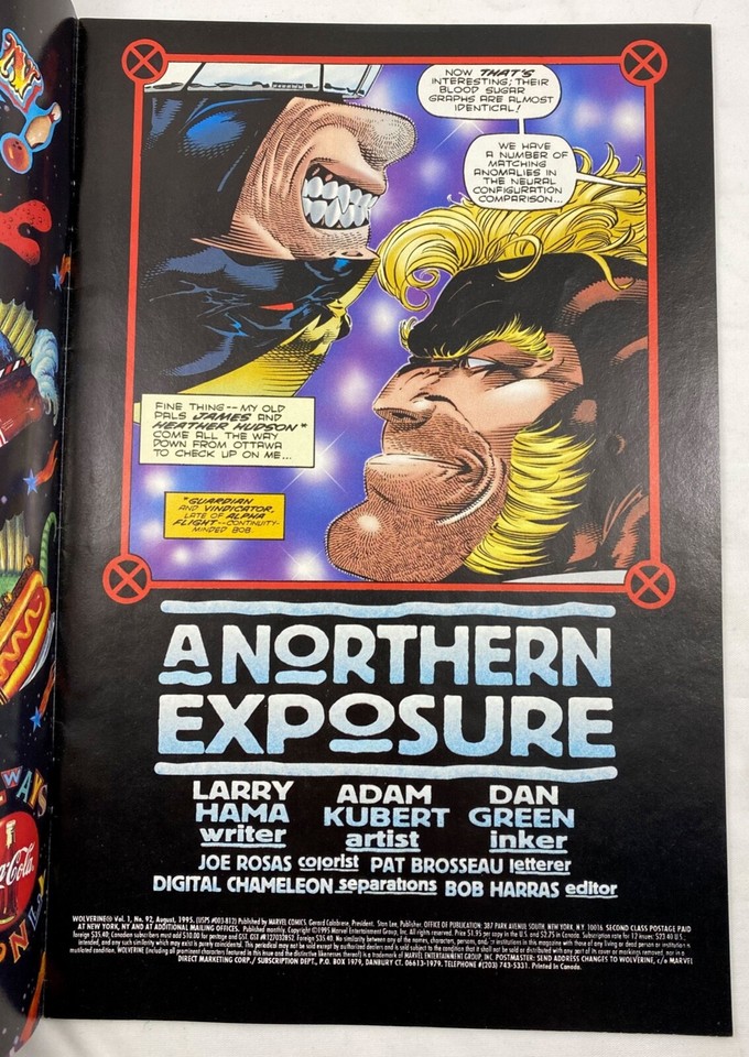 WOLVERINE #92 - Marvel Comic - "A Northern Exposure" - 1995 - VF | eBay