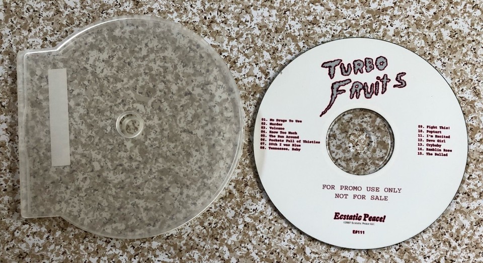 Turbo Fruits Self Titled s/t Promo Promotional Advance CD Ecstatic ...